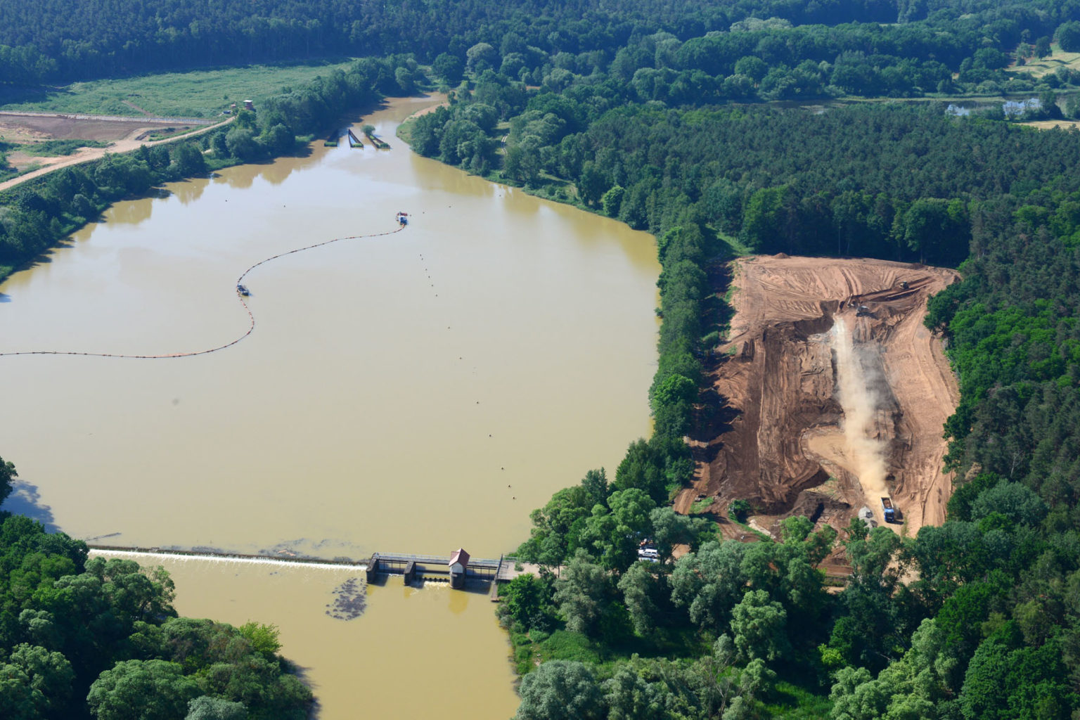 Sedimentationsbecken III an der Vorsperre Bühlow wird ab Juni beräumt ...