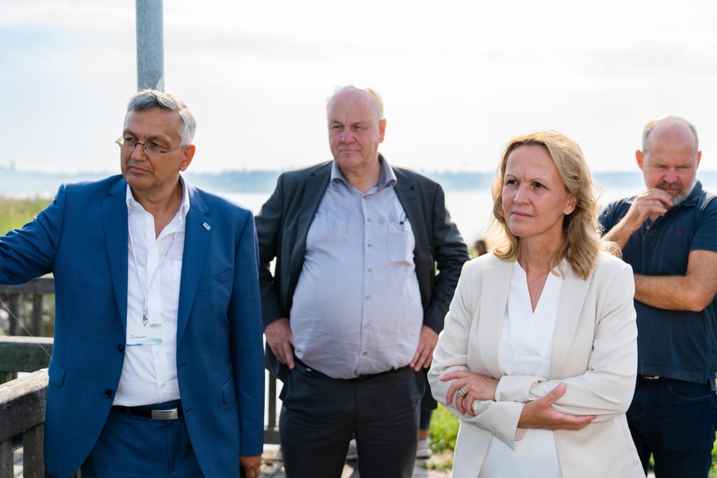 Bundesministerin Steffi Lemke zu Besuch am Großen Goitzschesee - LMBV